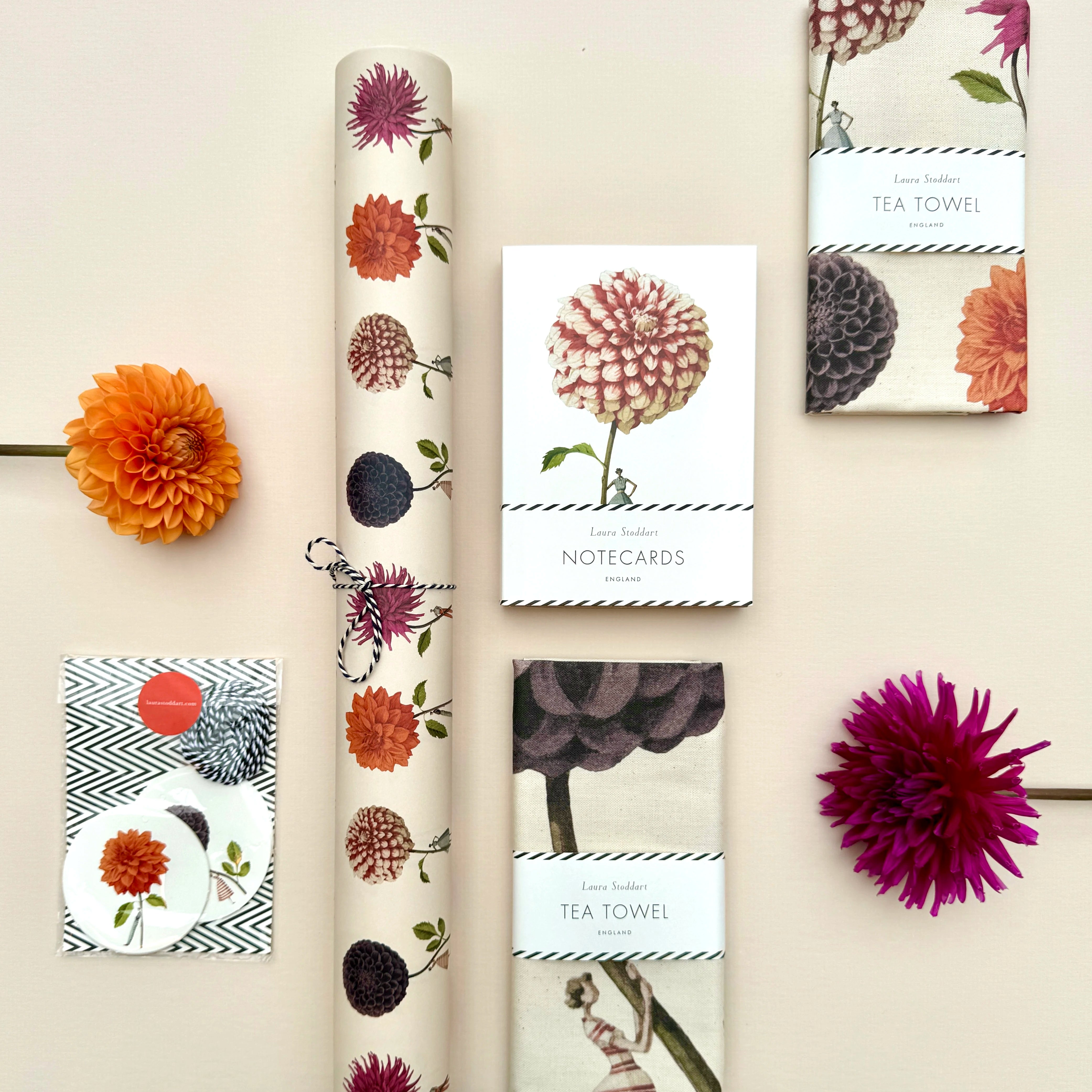 Laura Stoddart | In Bloom - Dahlias – Laura Stoddart Illustrator