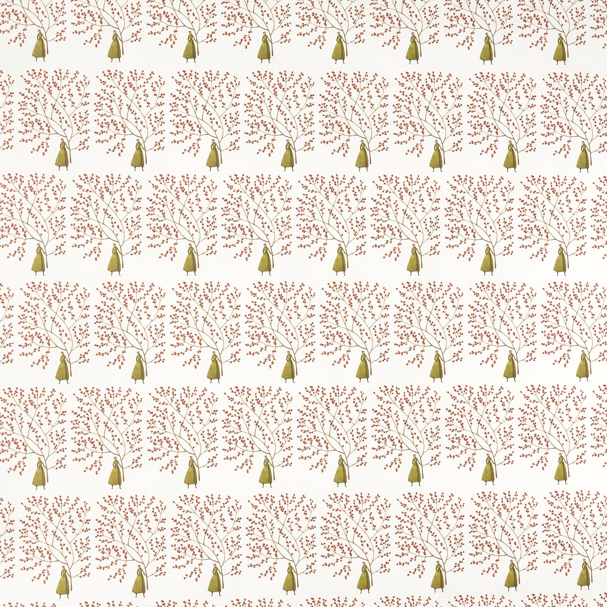 Christmas Gift Wrap - Red Berries – Laura Stoddart Illustrator